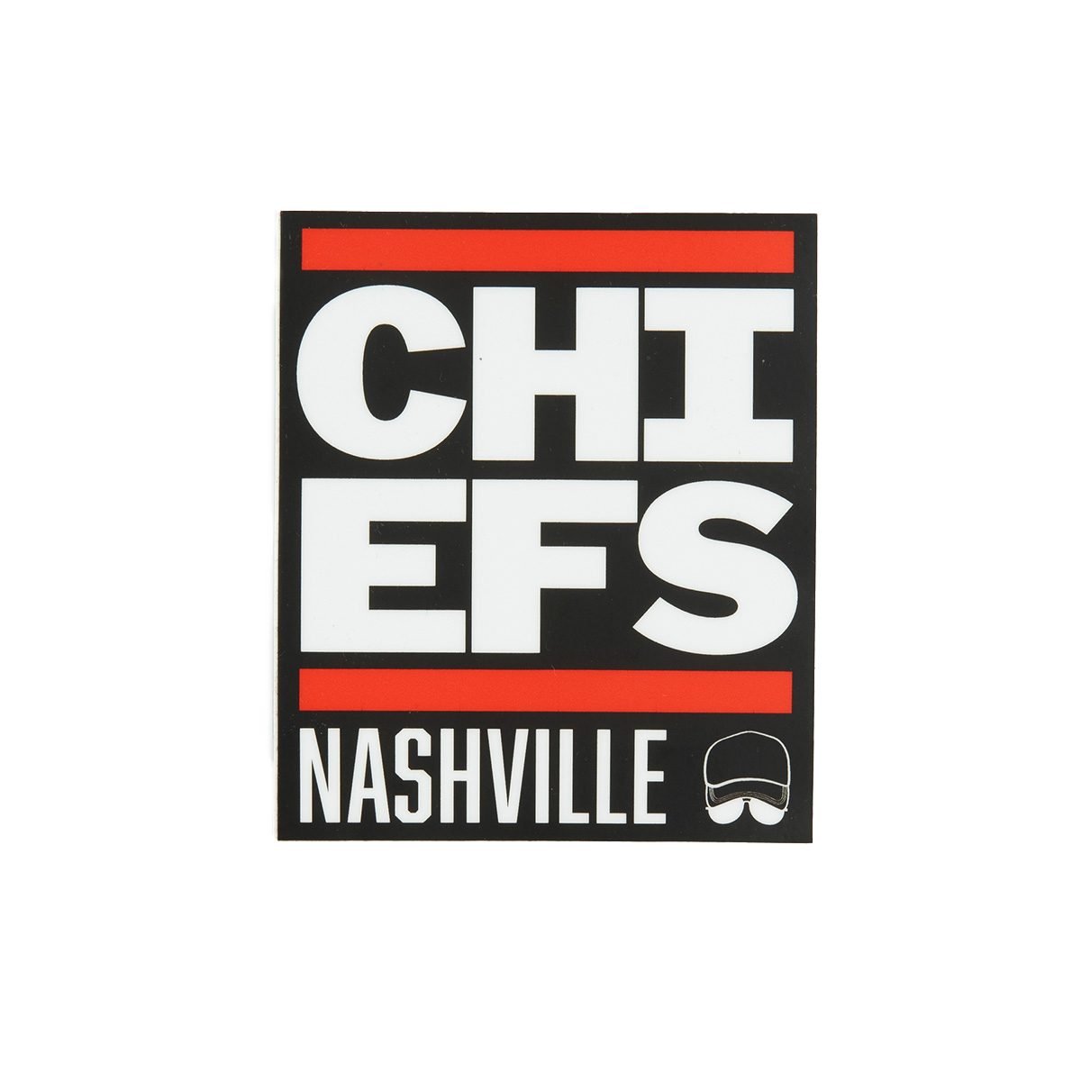 Chief's Stacked Logo Sticker